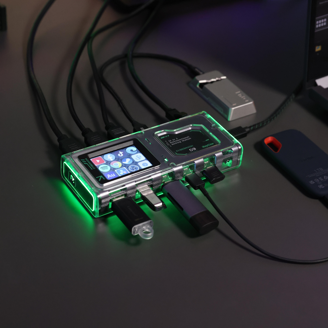 CyberAxon D3 | Docking Station Điều Khiển Stream 13 Trong 1 – Mac Setups