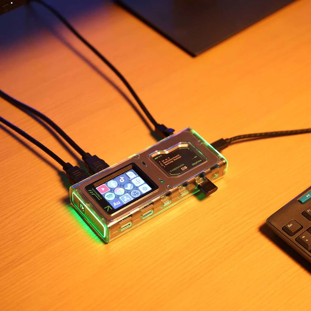 CyberAxon D3 | Docking Station Điều Khiển Stream 13 Trong 1 – Mac Setups