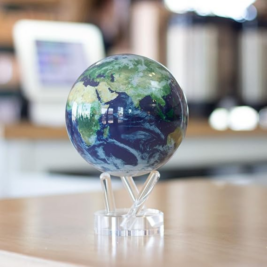 Mô Hình Quả Địa Cầu Tự Xoay - Earth with Clouds MOVA Globe – Mac Setups