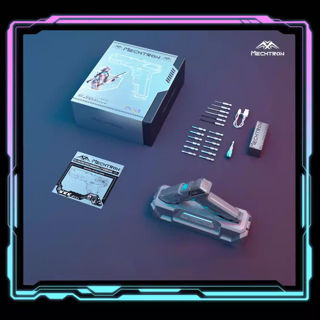 Tua vít điện Cyber 8V Mechtron - Đầu Thay Nhanh, Đa Chức Năng, Công Ng ...