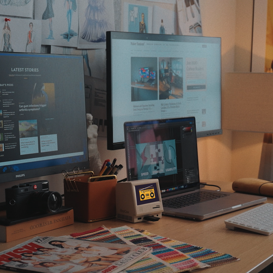 RayCue 128K: Docking Station 13 Cổng kết nối và Màn hình phong cách ...