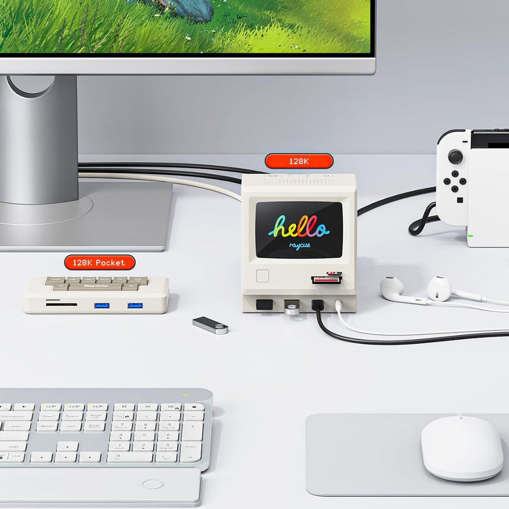 RayCue 128K: Docking Station 13 Cổng kết nối và Màn hình phong cách ...