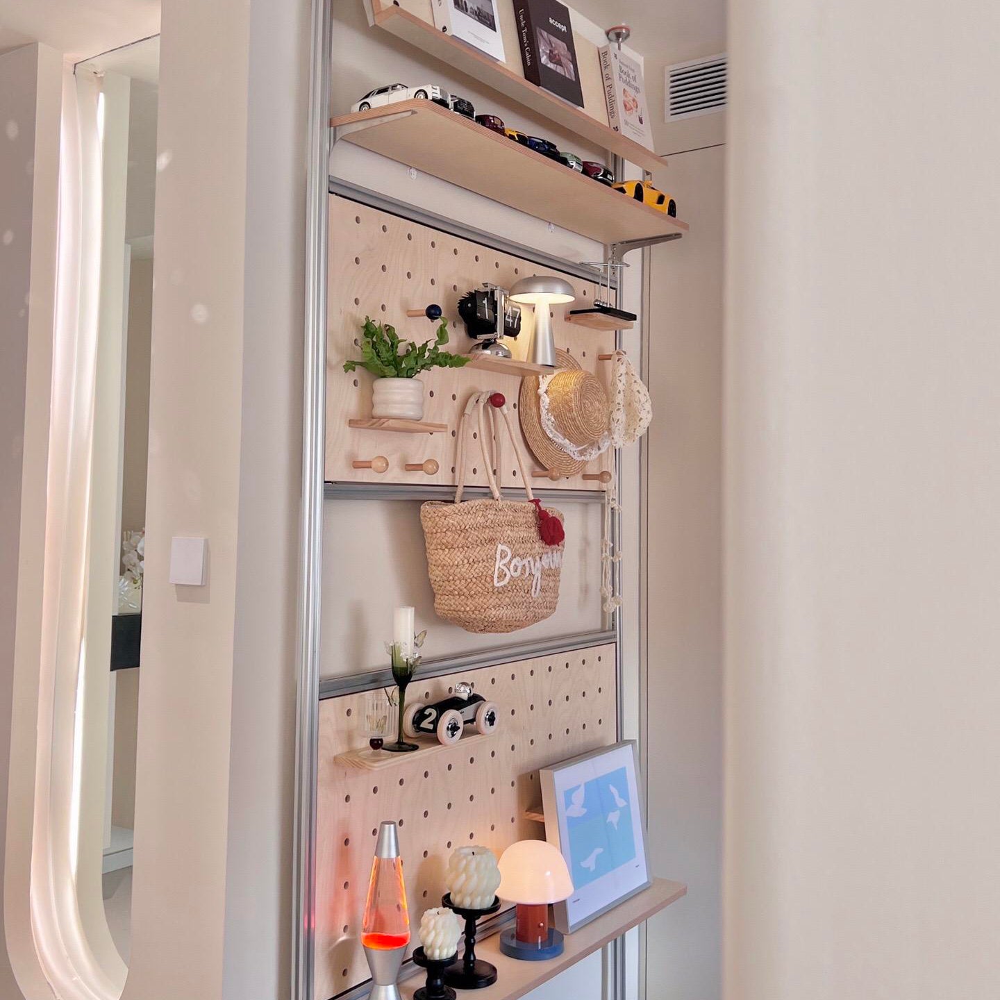 Kệ treo đồ đa năng DIY - Làm từ khung nhôm định hình, không khoan tườn ...